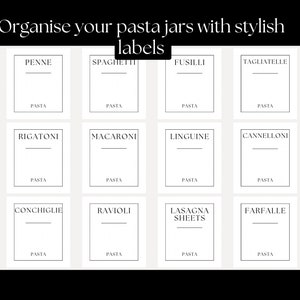 Printable Pasta Labels - Etsy