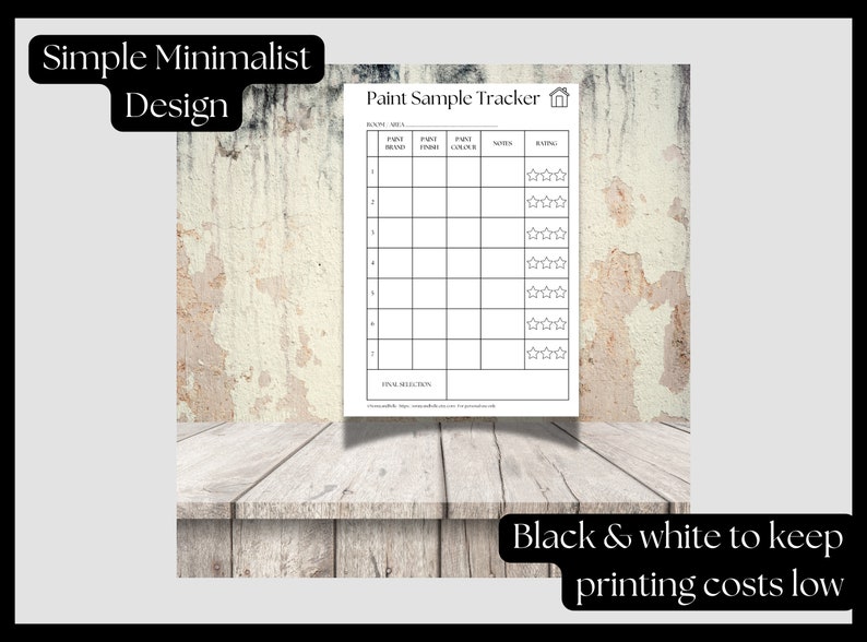 Paint Colour Log - Paint Tracker - Paint Pot Labels - Etsy