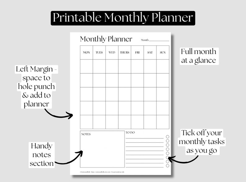 Printable Planner Bundle - Etsy