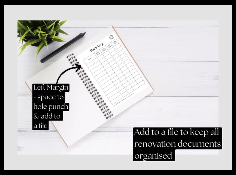 Paint Colour Log - Paint Tracker - Paint Pot Labels - Etsy