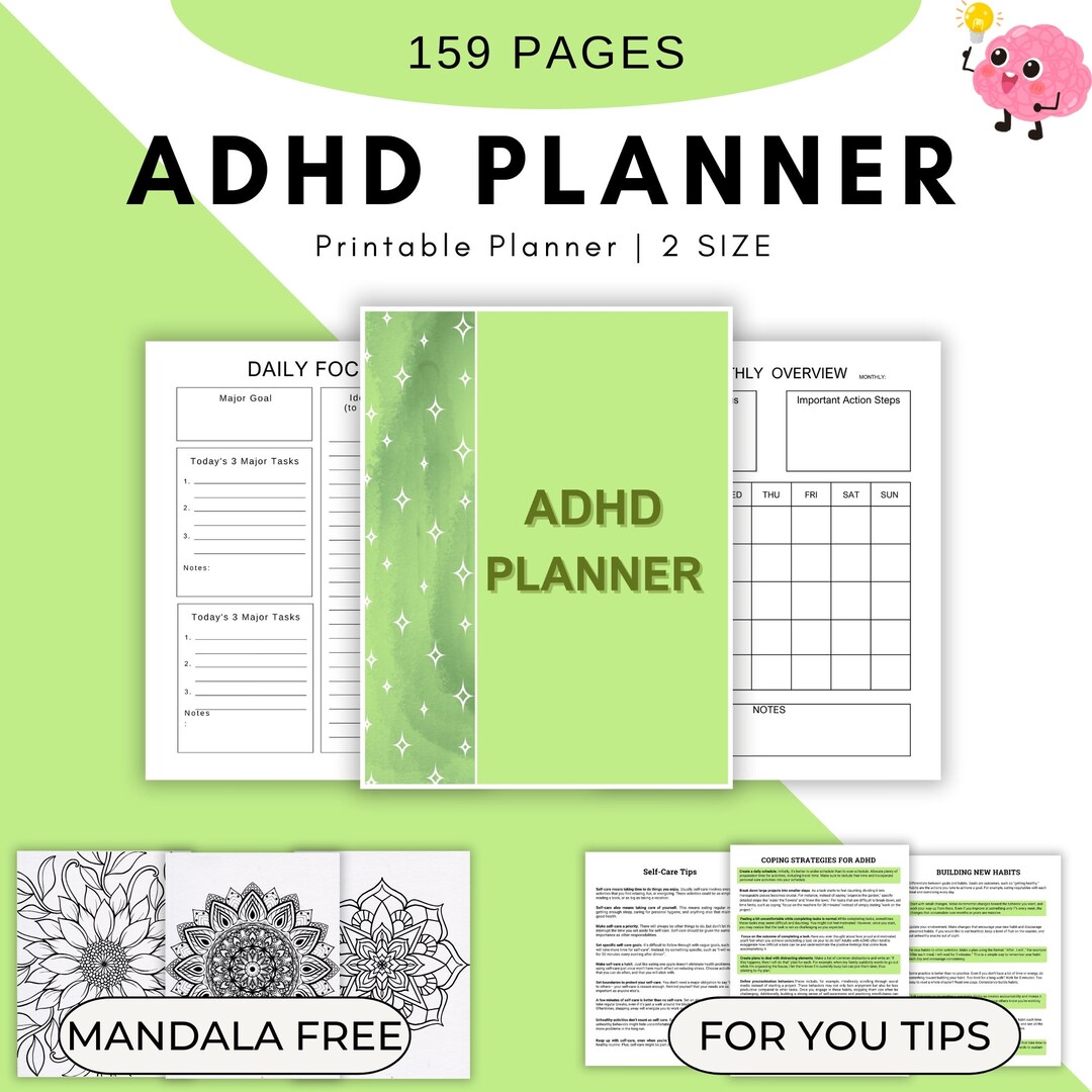 ADHD Planner science Based, ADHD Planner Adult , Adhd Journal, Adhd to ...