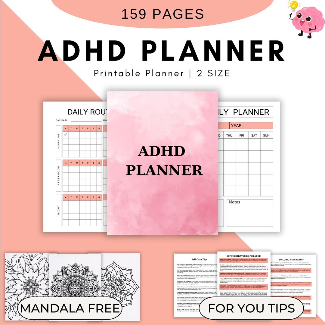 ADHD Planner science Based, ADHD Planner Adult , Adhd Journal, Adhd to ...