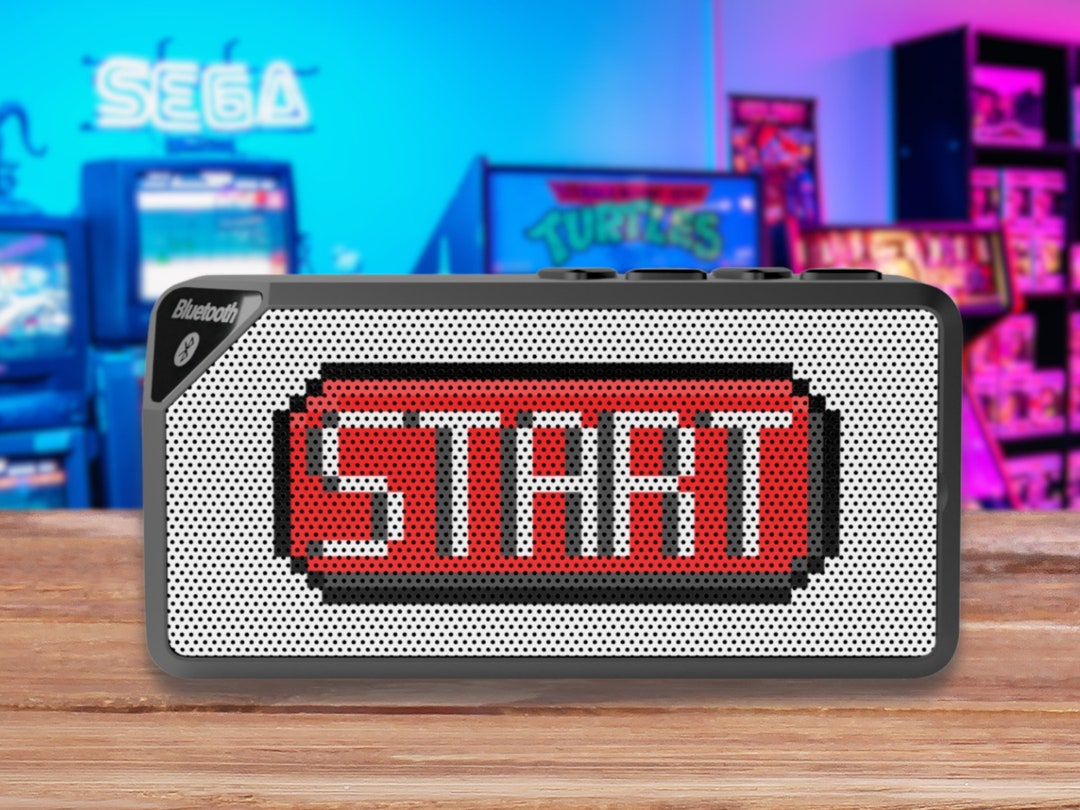 Video Game Start Button Jabba Bluetooth Speaker, Customised Gamer ...