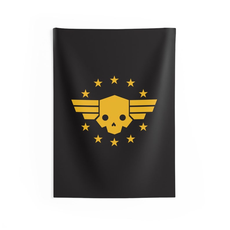 Helldivers 2 Skull Wing Flag, Gaming Flag Gift, Taste of Democracy ...