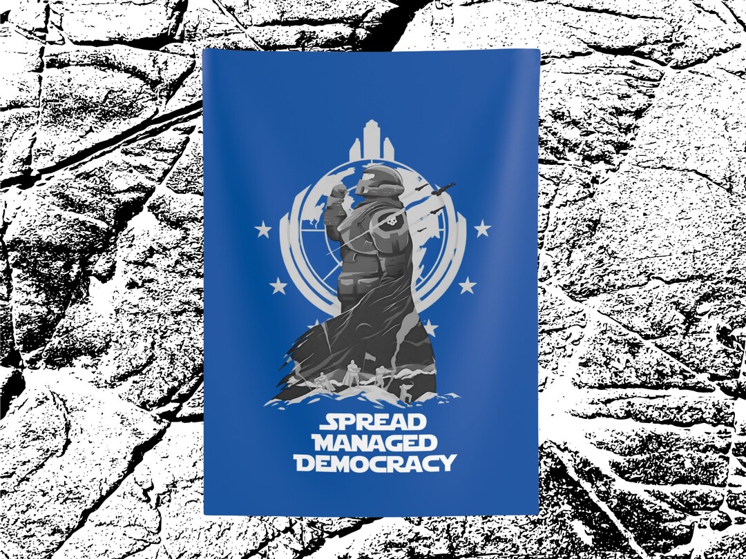 Helldivers 2 Super Earth Flag, Gaming Flag Gift, Taste of Democracy ...