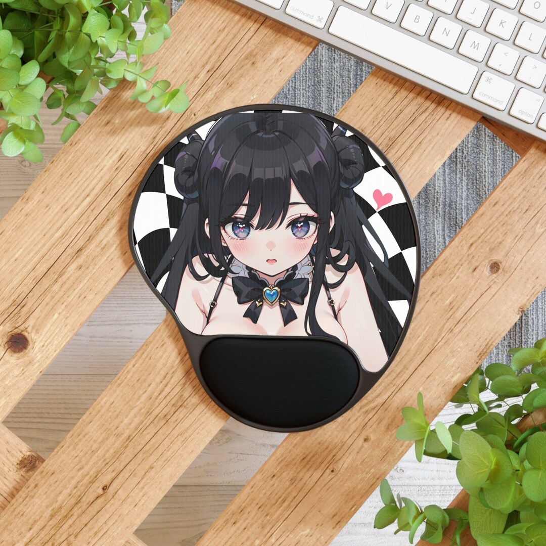 Anime Girl Mat Gamer Mousepad With Rest, Anime Mouse Pad Girl Mousepad ...