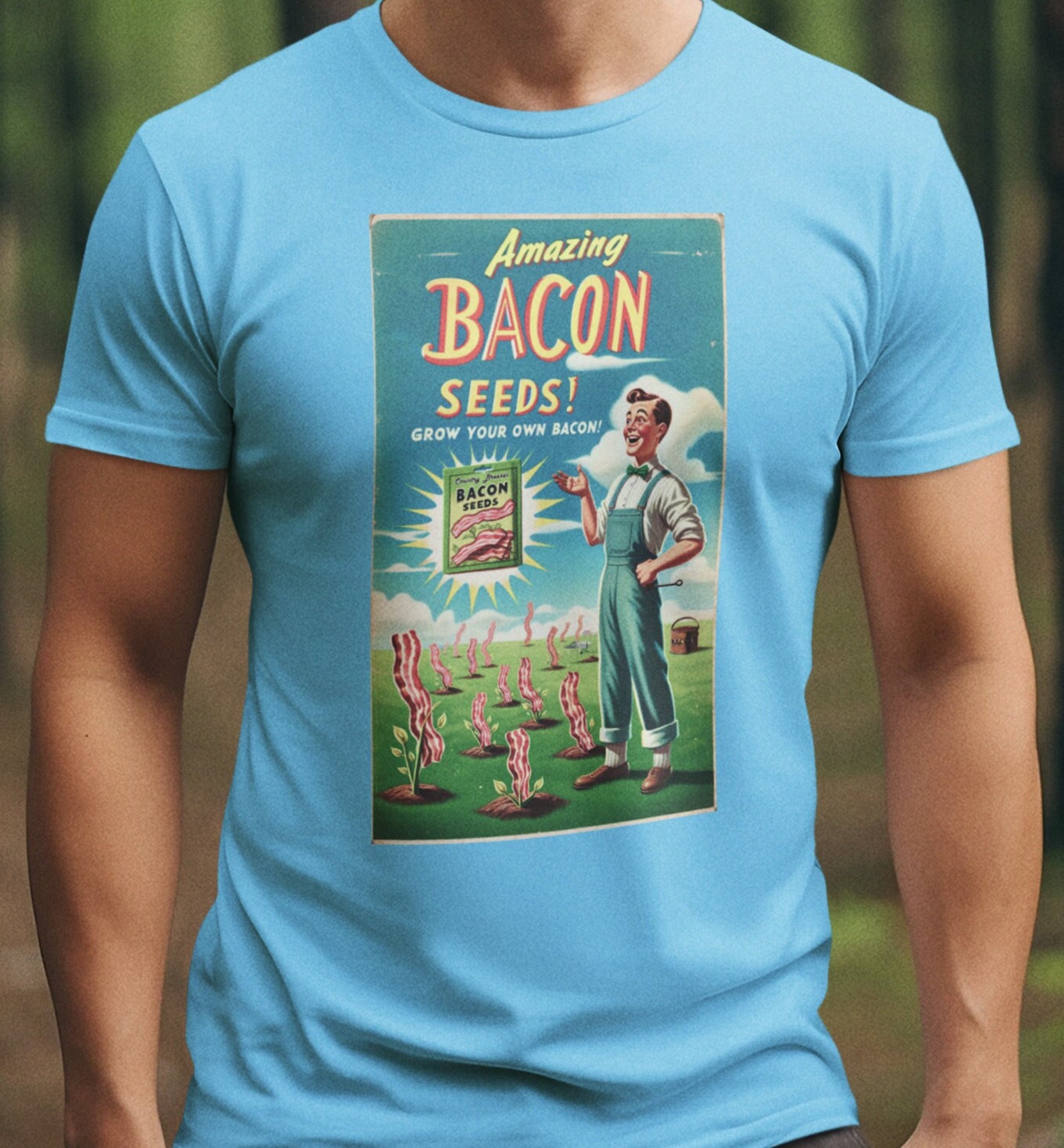 Amazing Bacon Seeds, Everyone Loves Bacon, Funny Farming Shirt, Farmer ...