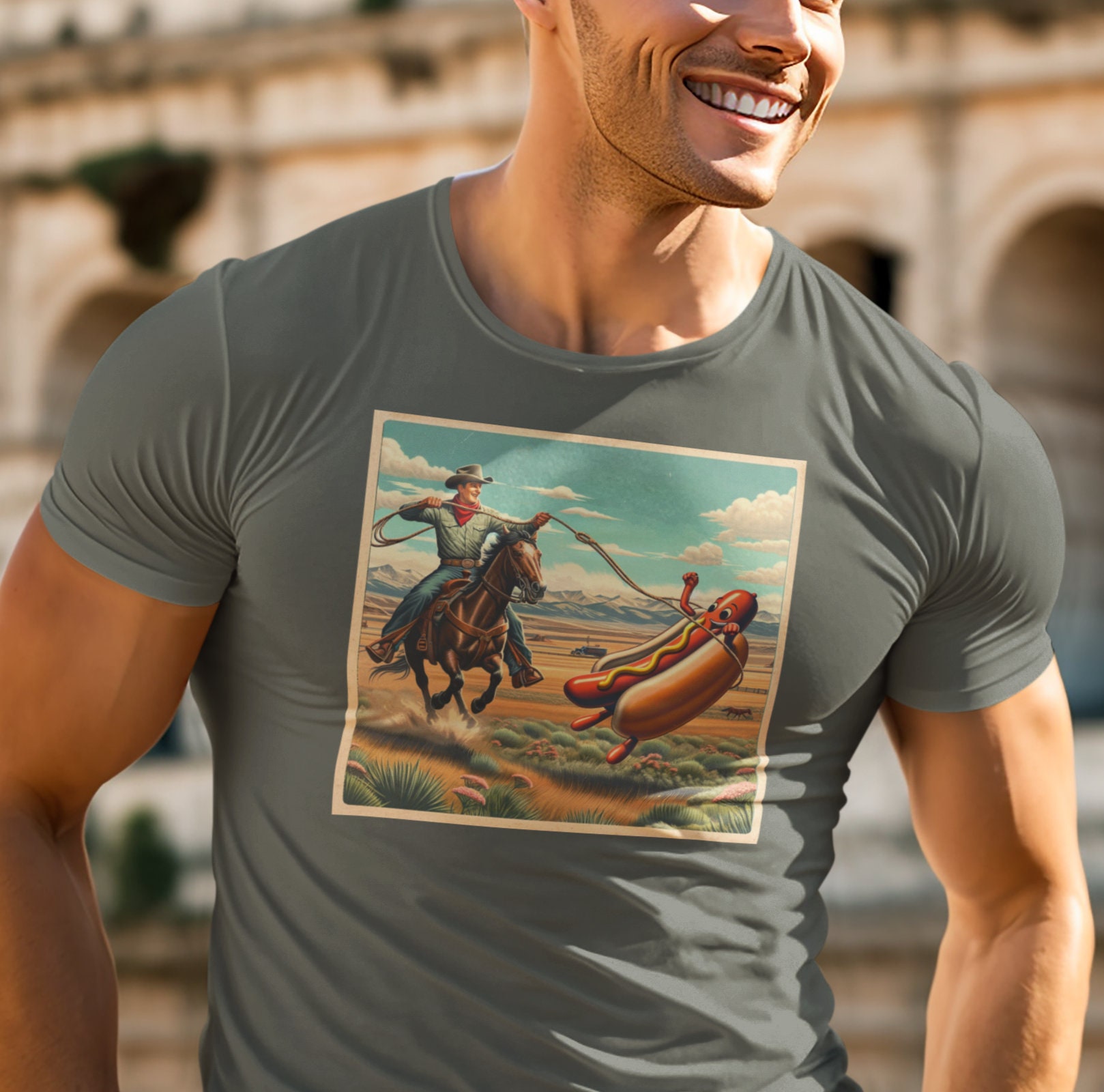 Git Along Lil Doggie, Cowboy Fun Shirt, Western Lasso Shirt, Yee Haw ...