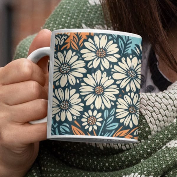 Daisy Mug - Etsy