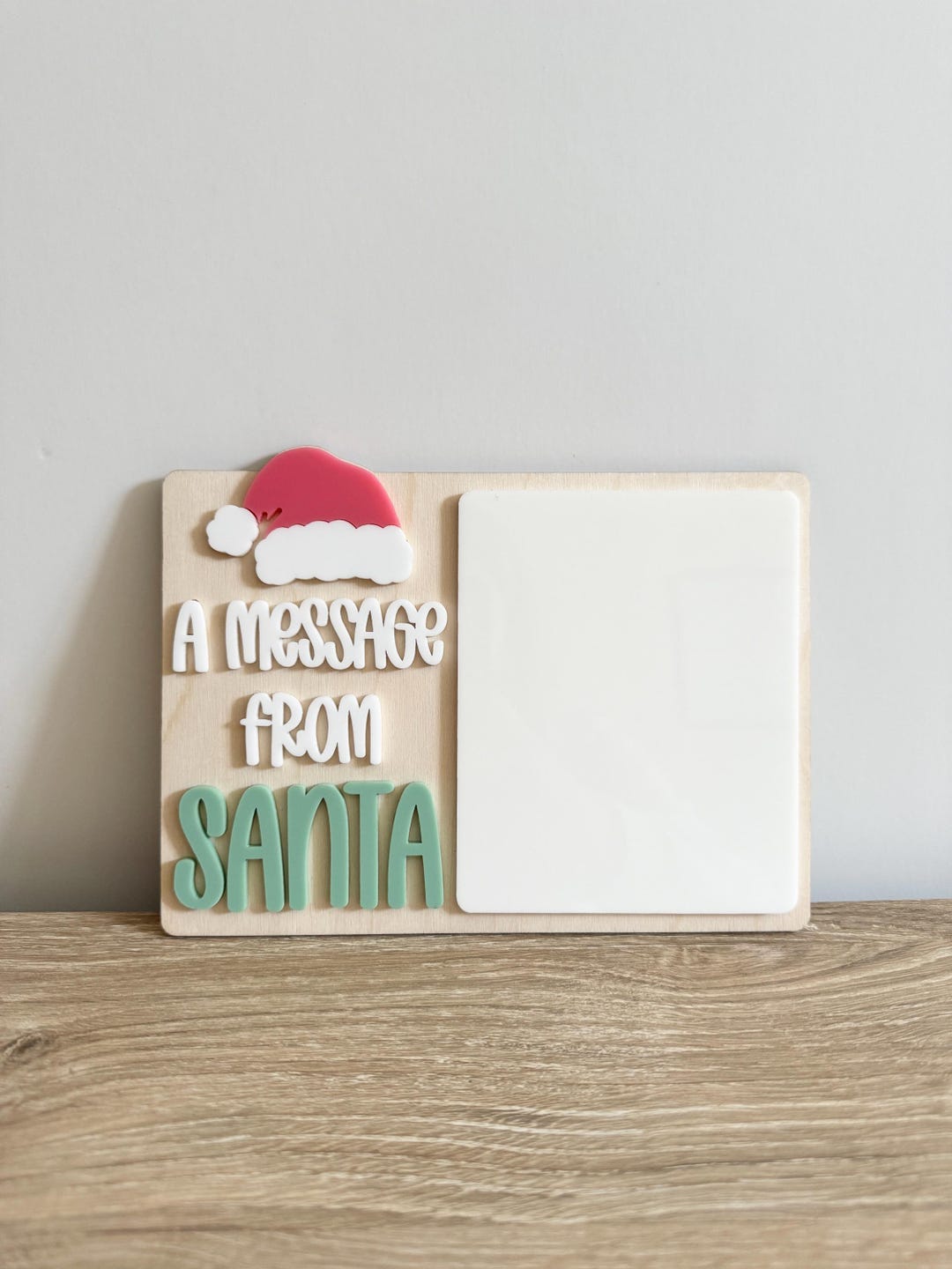A Message From Santa, Letter From Santa Board, Dry Erase Santa Board ...