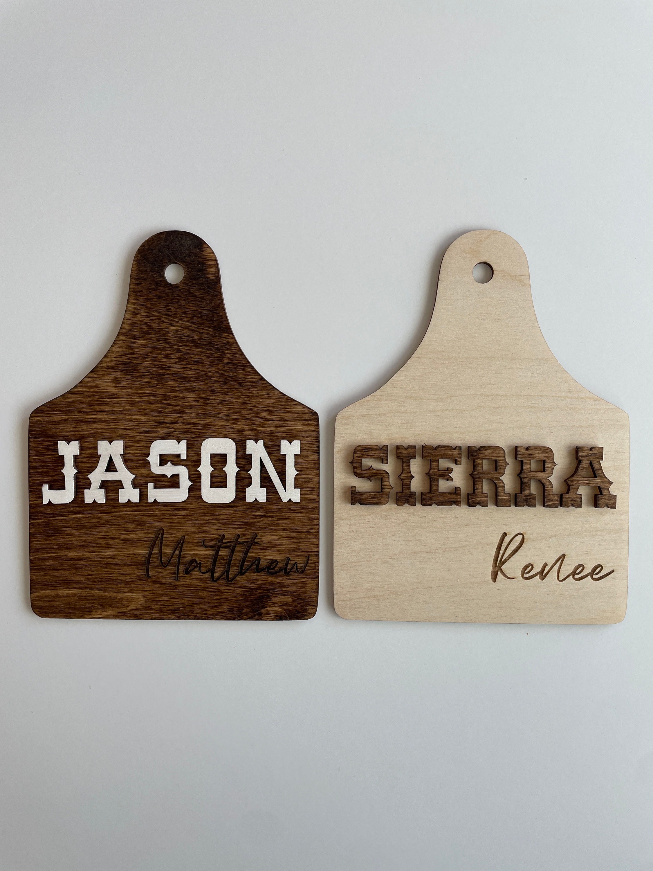 Cow Tag Birth Announcement Sign, Rodeo Baby Name Sign, Hospital Name ...