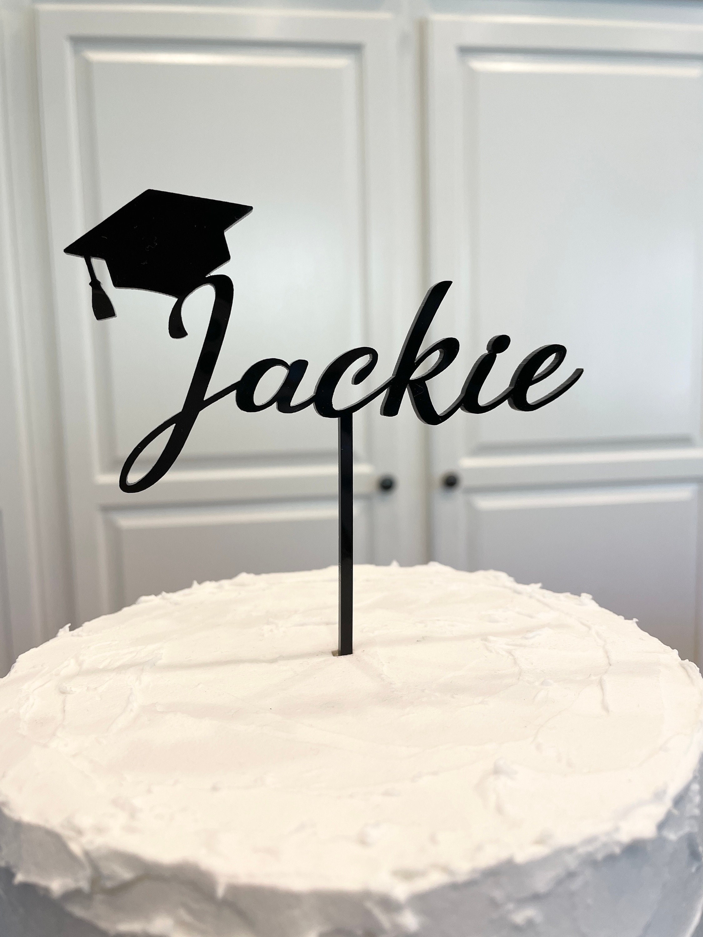 Graduation Cake Topper, Class of 2024, Grad Cap Cake Topper, Senior ...