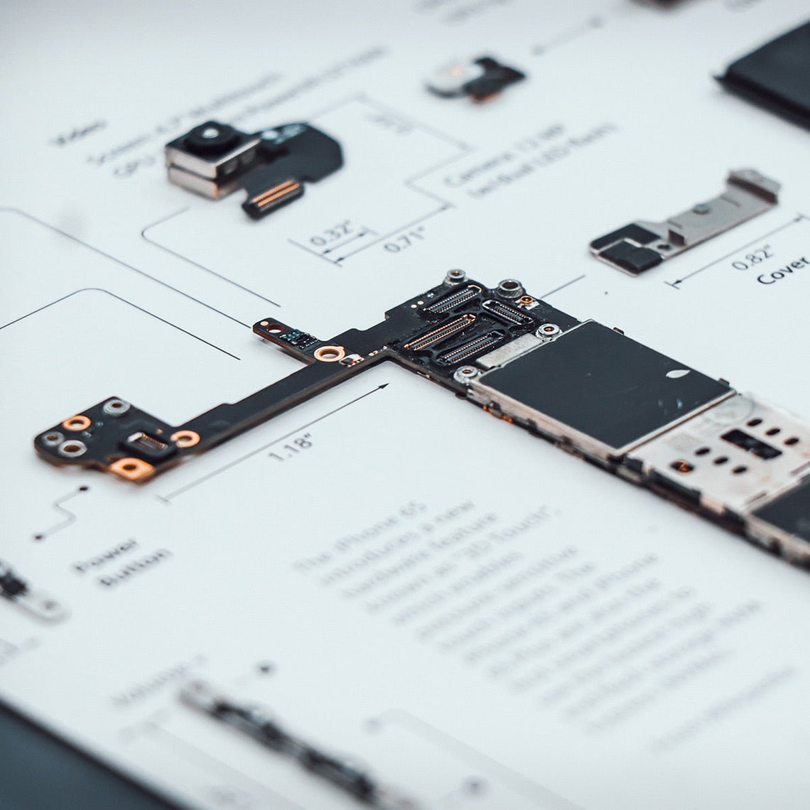 IPhone 6s Teardown Art - Digital Template - Apple - iPhone - Framed ...