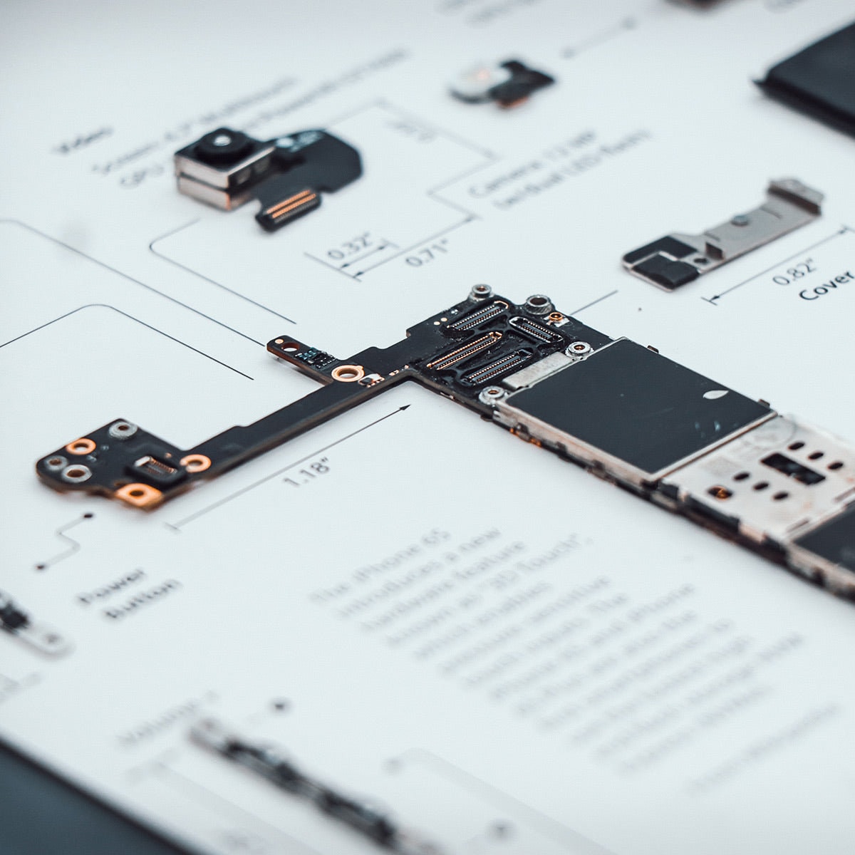 IPhone 6s Teardown Art - Digital Template - Apple - iPhone - Framed ...