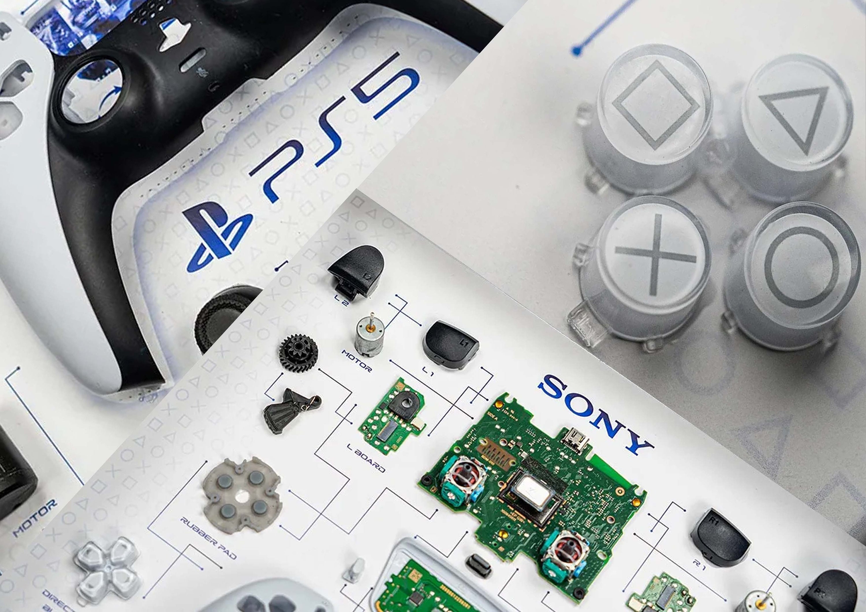Download Playstation 5 Controller Framed, DUALSENSE Controller Teardown ...