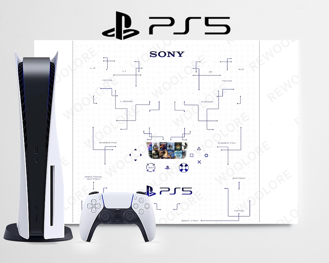 Download Playstation 5 Controller Framed, DUALSENSE Controller Teardown ...