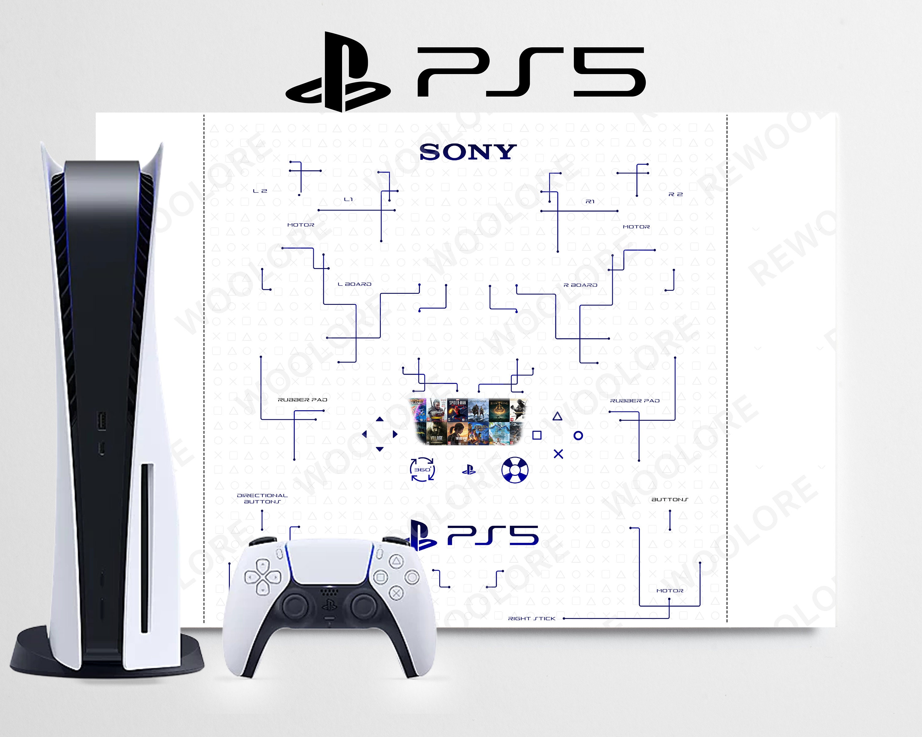 Download Playstation 5 Controller Framed, DUALSENSE Controller Teardown ...