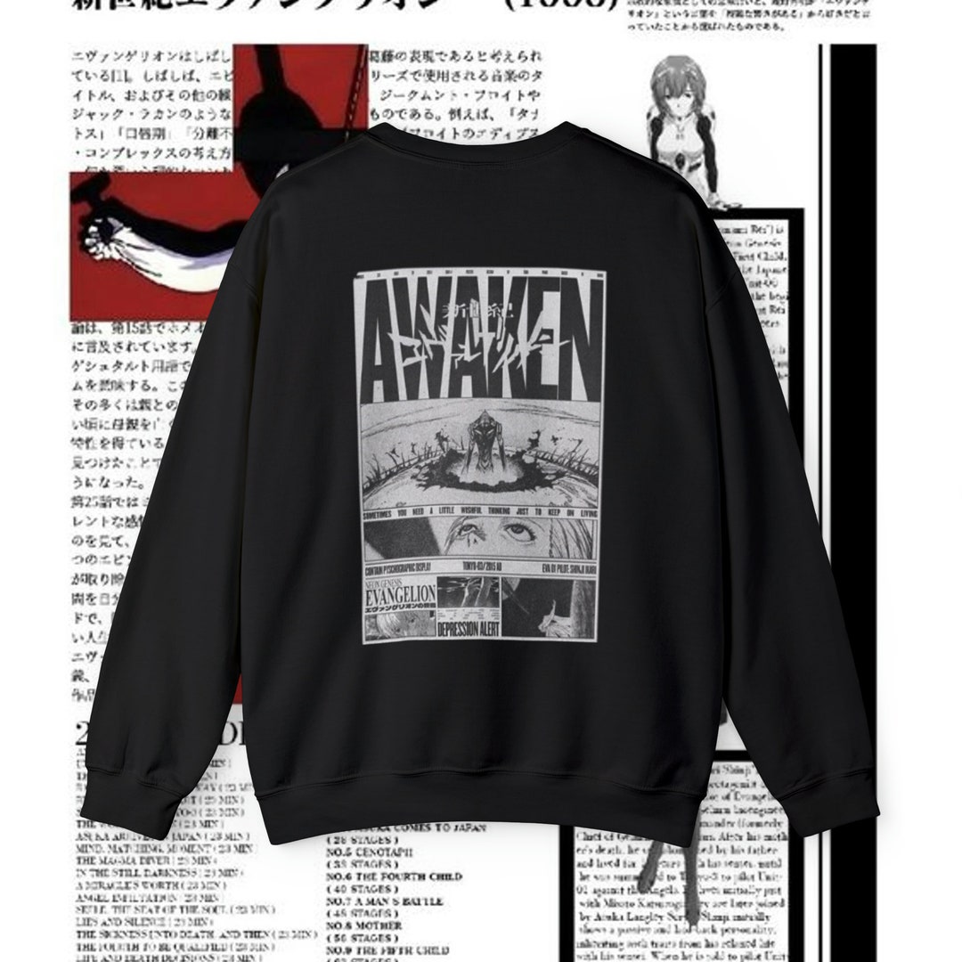 Evangelion Anime Sweater Vintage Anime Gift Anime Lover - Etsy