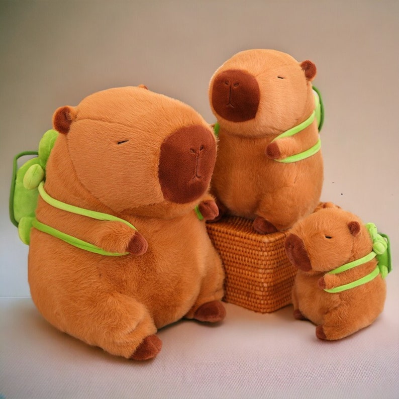 Capybara Plushie, Capybara Stuffed Plush Toy, Cute Kawaii Soft Plushie ...
