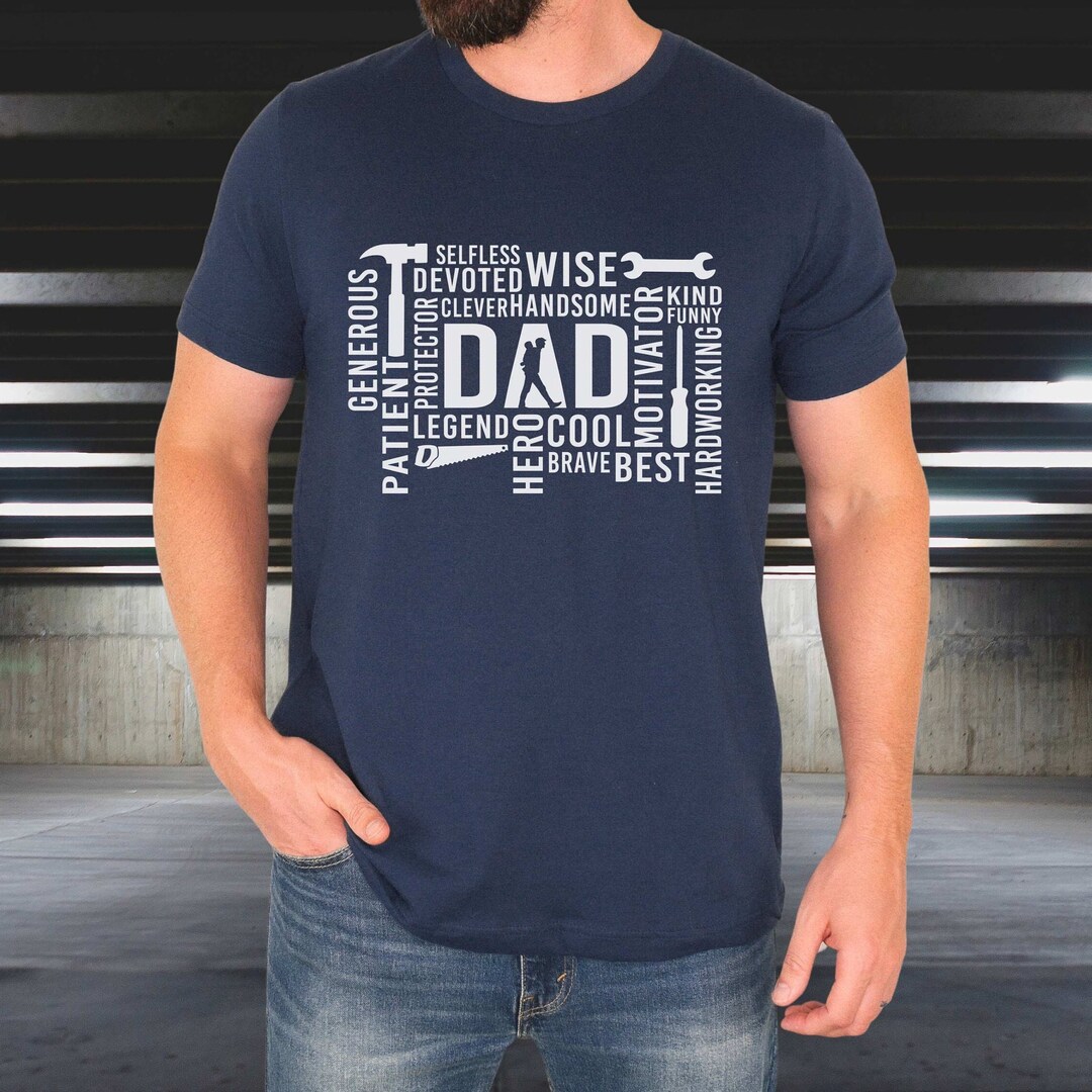 Funny Dad Quotes Graphic Tee, Father's Day Gift, Cool Dad T-shirt ...