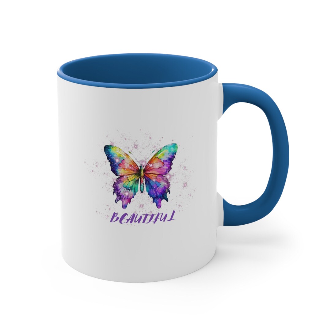 Beautiful Butterfly Mug - Etsy