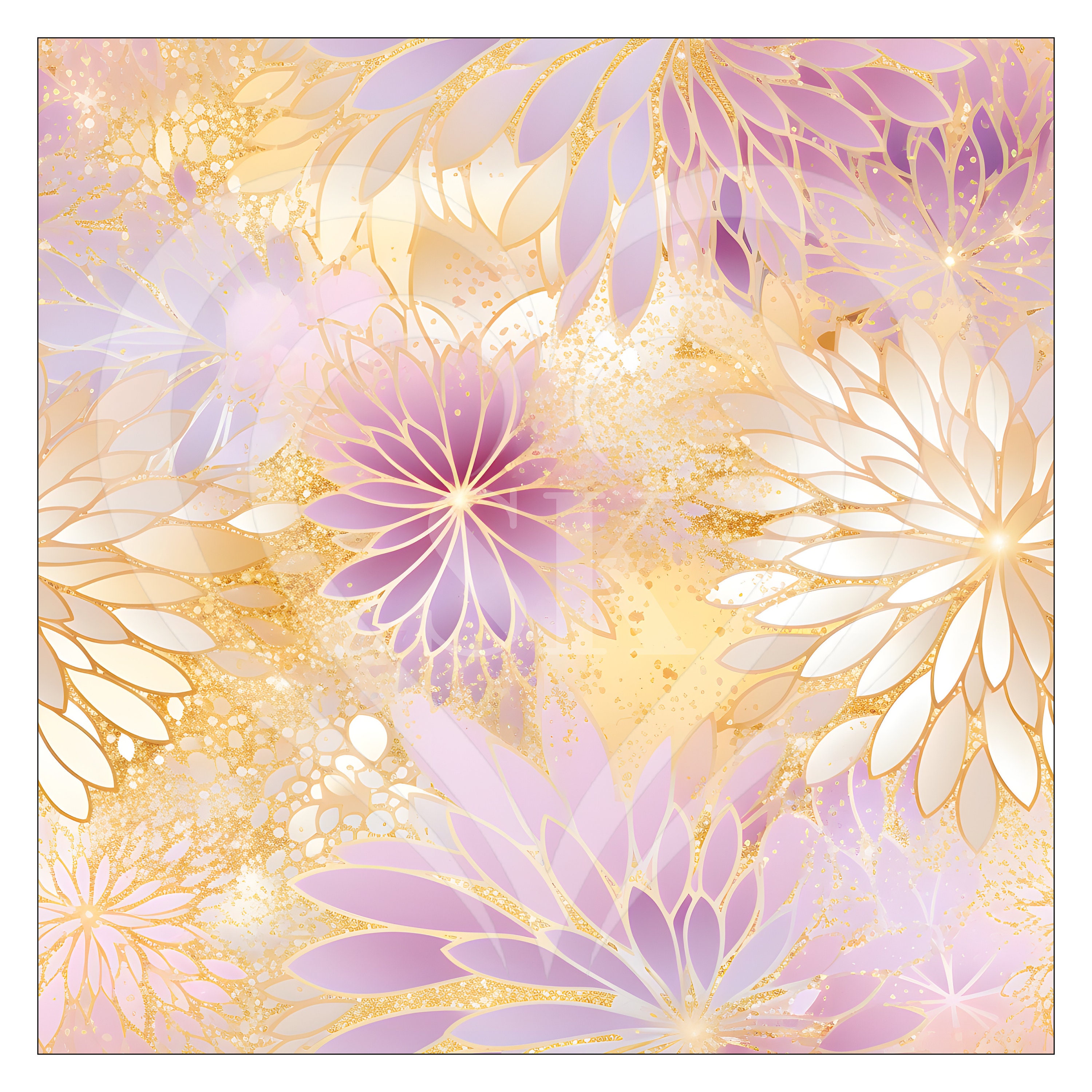 Purple & Gold Glitter Glam DIGITAL PAPER Luxury Sparkle Shiny Foil ...
