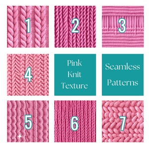 Pink Knit Texture DIGITAL PAPER Knitted Wool Sweater Jumper Background ...