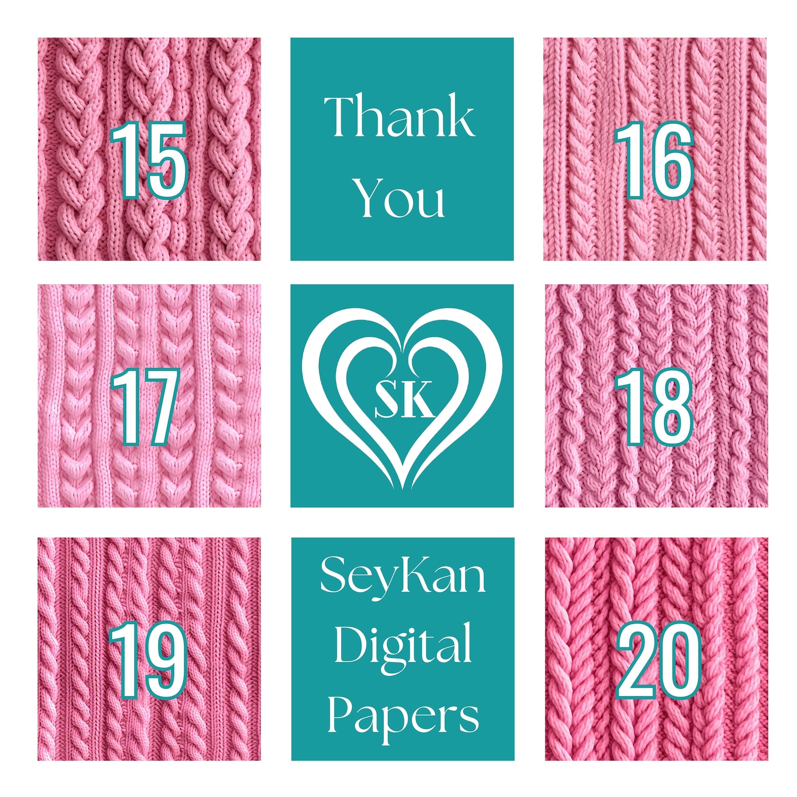 Pink Knit Texture DIGITAL PAPER Knitted Wool Sweater Jumper Background ...
