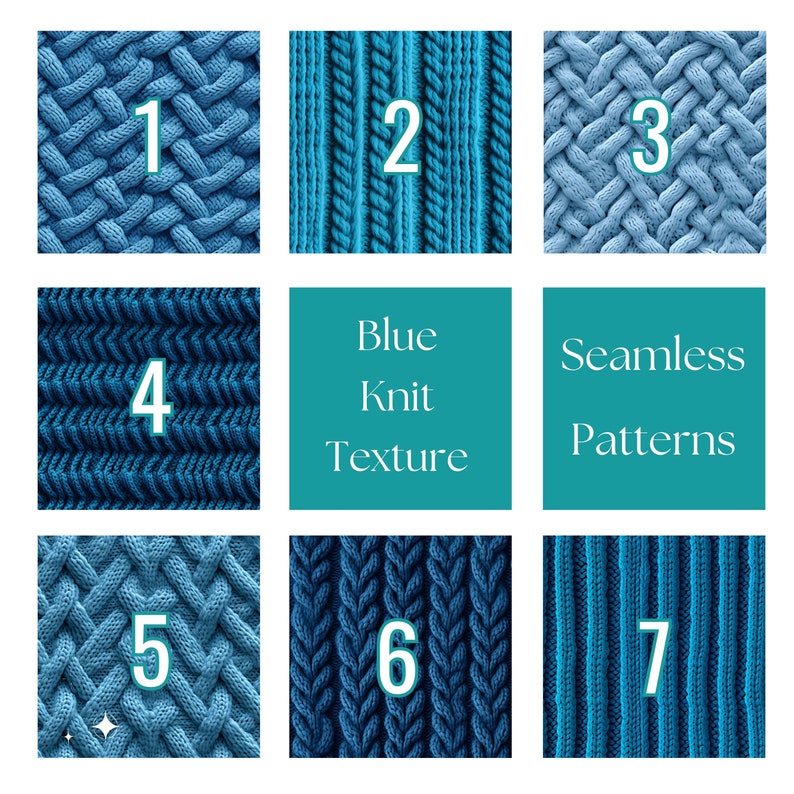 Blue Knit Texture DIGITAL PAPER Knitted Wool Sweater Jumper Background ...