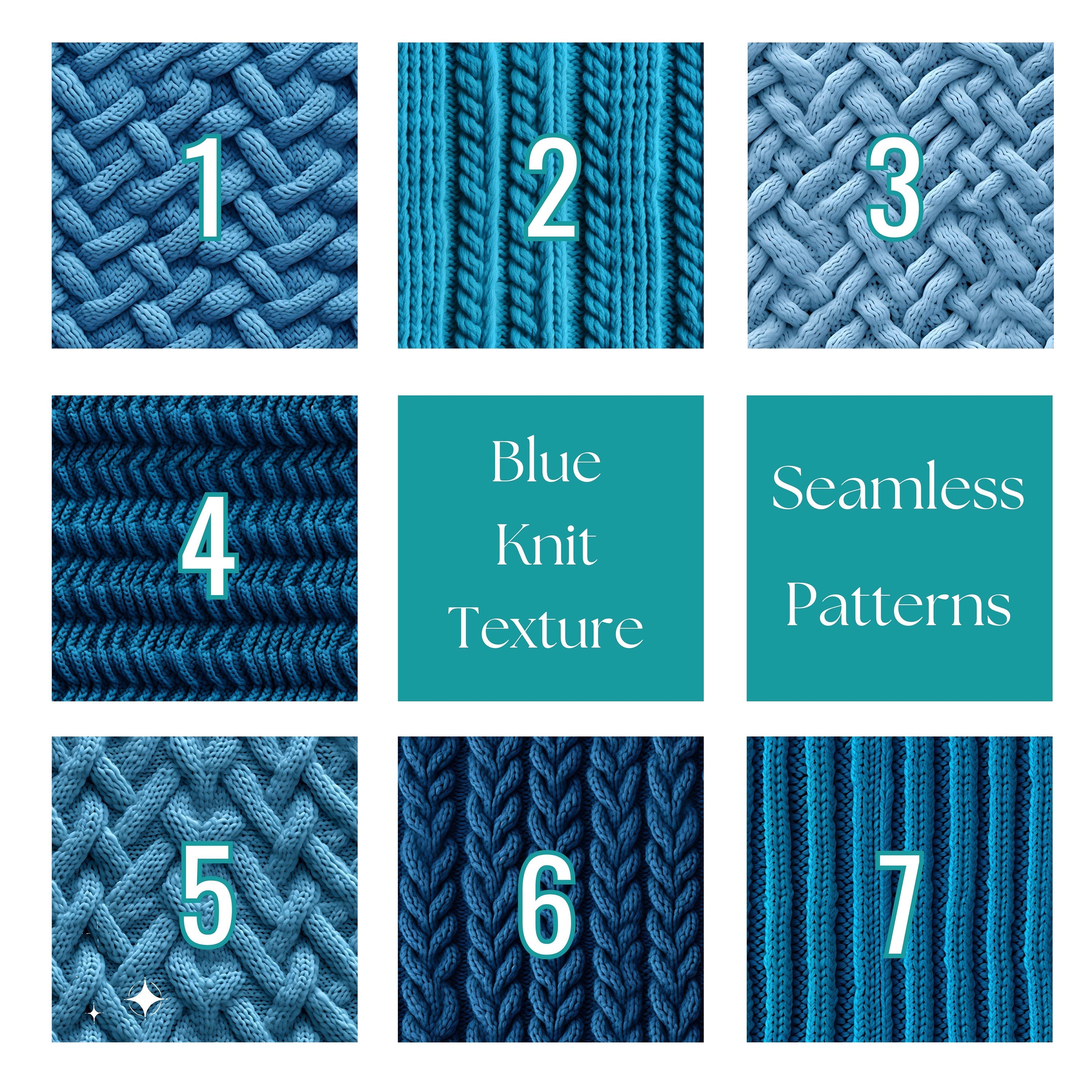 Blue Knit Texture DIGITAL PAPER Knitted Wool Sweater Jumper Background ...