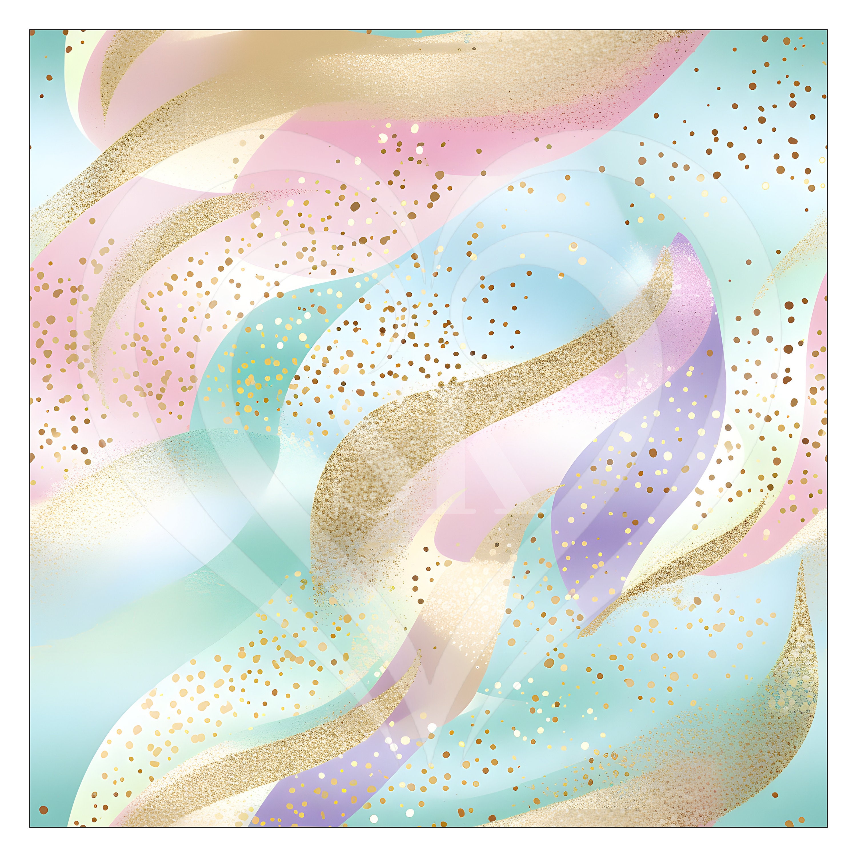 Pastel & Gold Glitter Glam DIGITAL PAPER Luxury Sparkle Shiny Foil ...