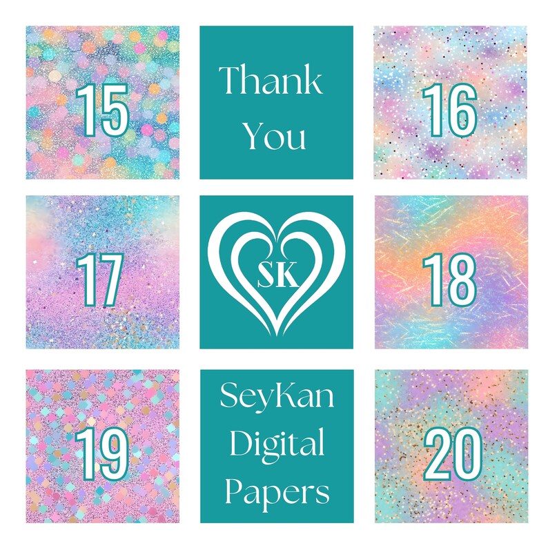 Shimmer Glitter Pastel Seamless DIGITAL PAPER | Glitter Background ...