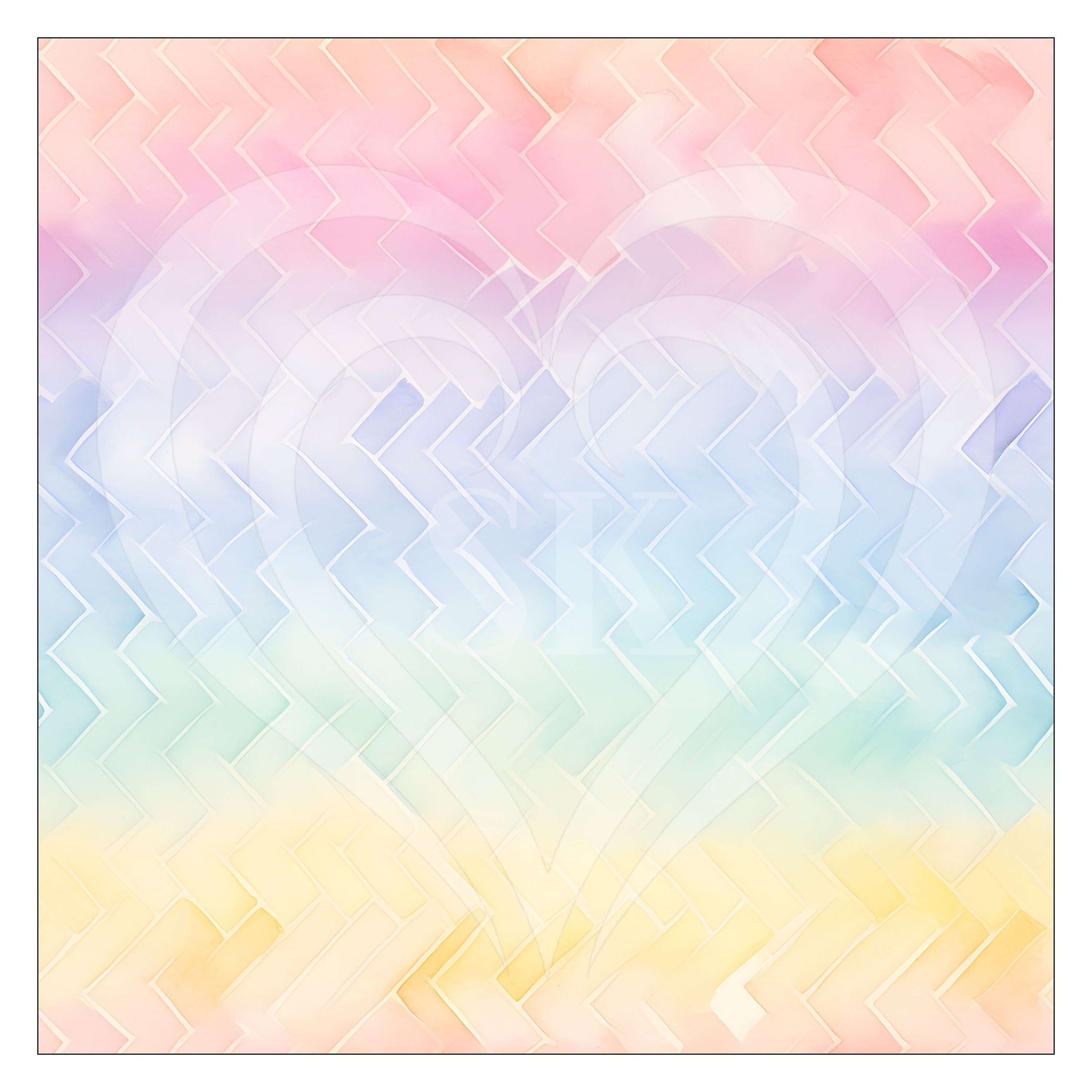 Pastel Rainbow Watercolor DIGITAL PAPER Ombre Marbling Clouds Texture ...