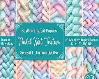 Pink Knit Texture DIGITAL PAPER Knitted Wool Sweater Jumper Background ...