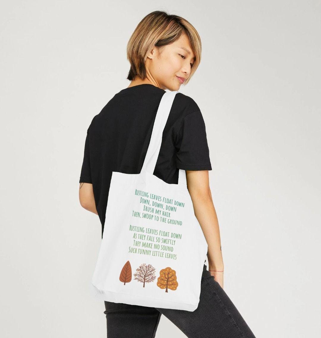Marcy's Autumn Poem Organic Cotton Tote Bag - Etsy