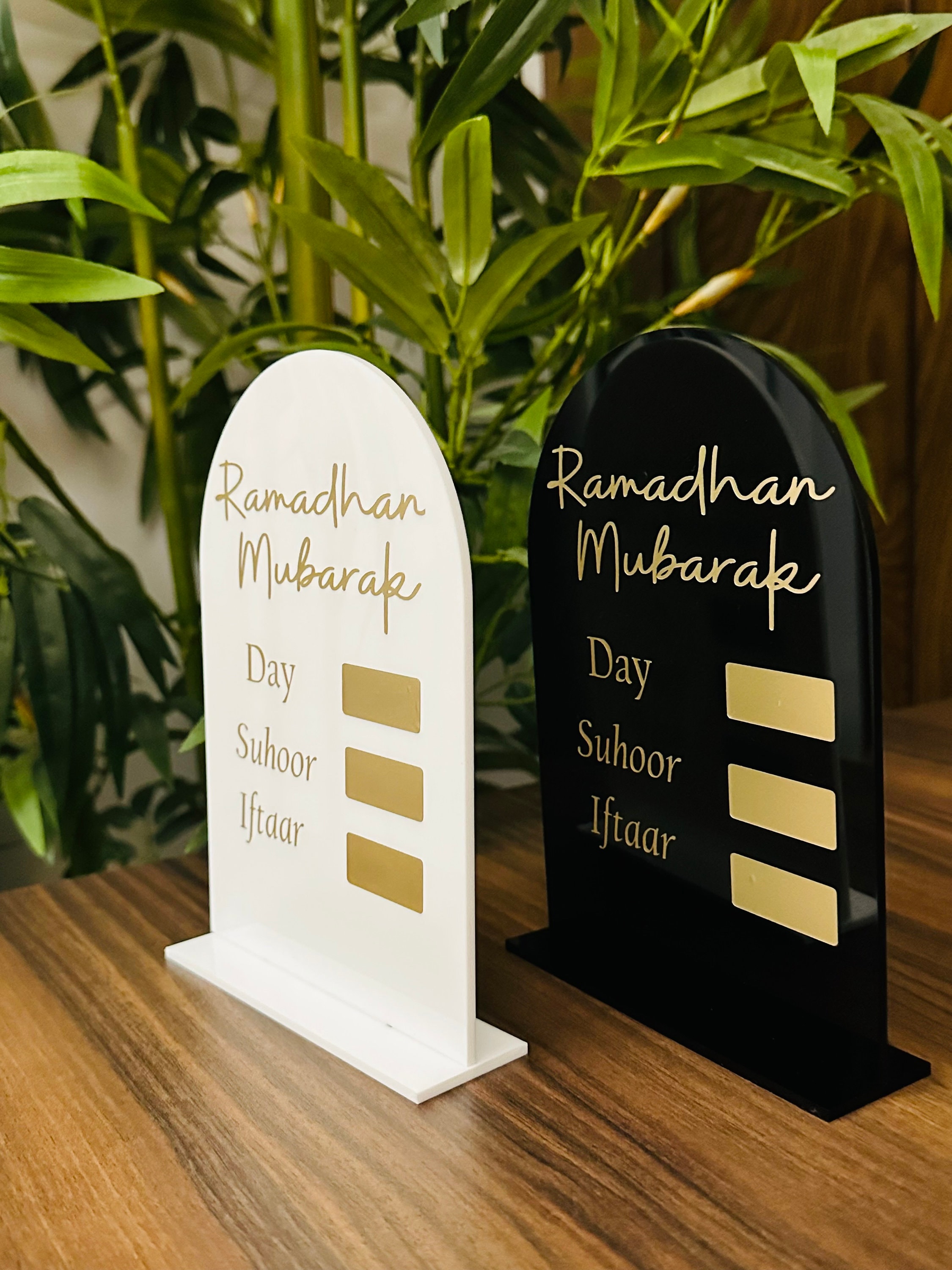 Ramadan Mubarak Sign Acrylic Sign Ramadan Timetable Islamic Decoration ...