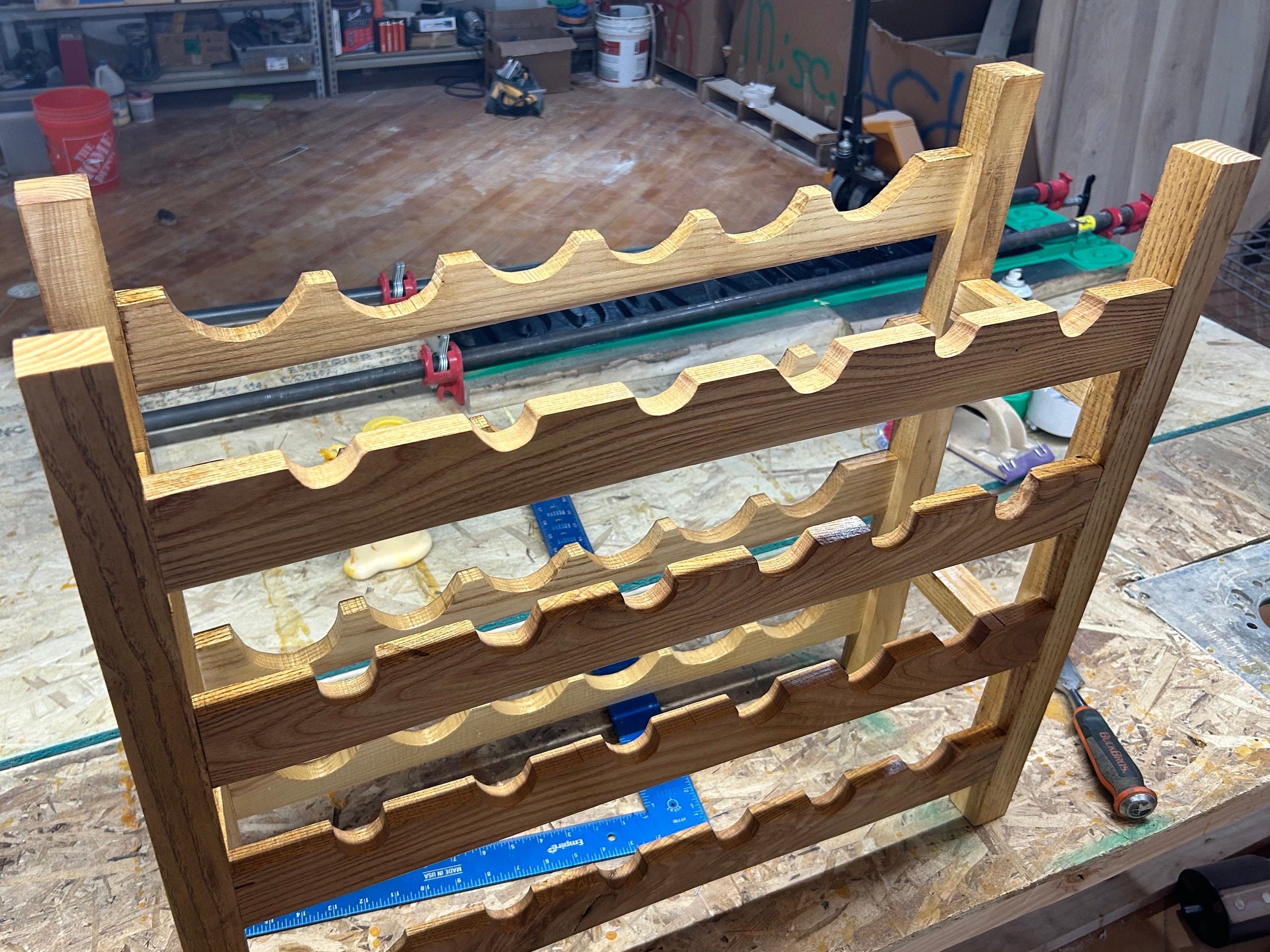 Craft Handmade Hardwood Wine Rack Local & Sustainable Perfect Wine ...