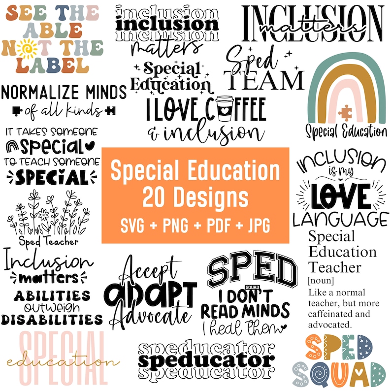 Sped Teacher Svg Bundle, Special Education Svg Bundle, Sped Shirt Svg ...