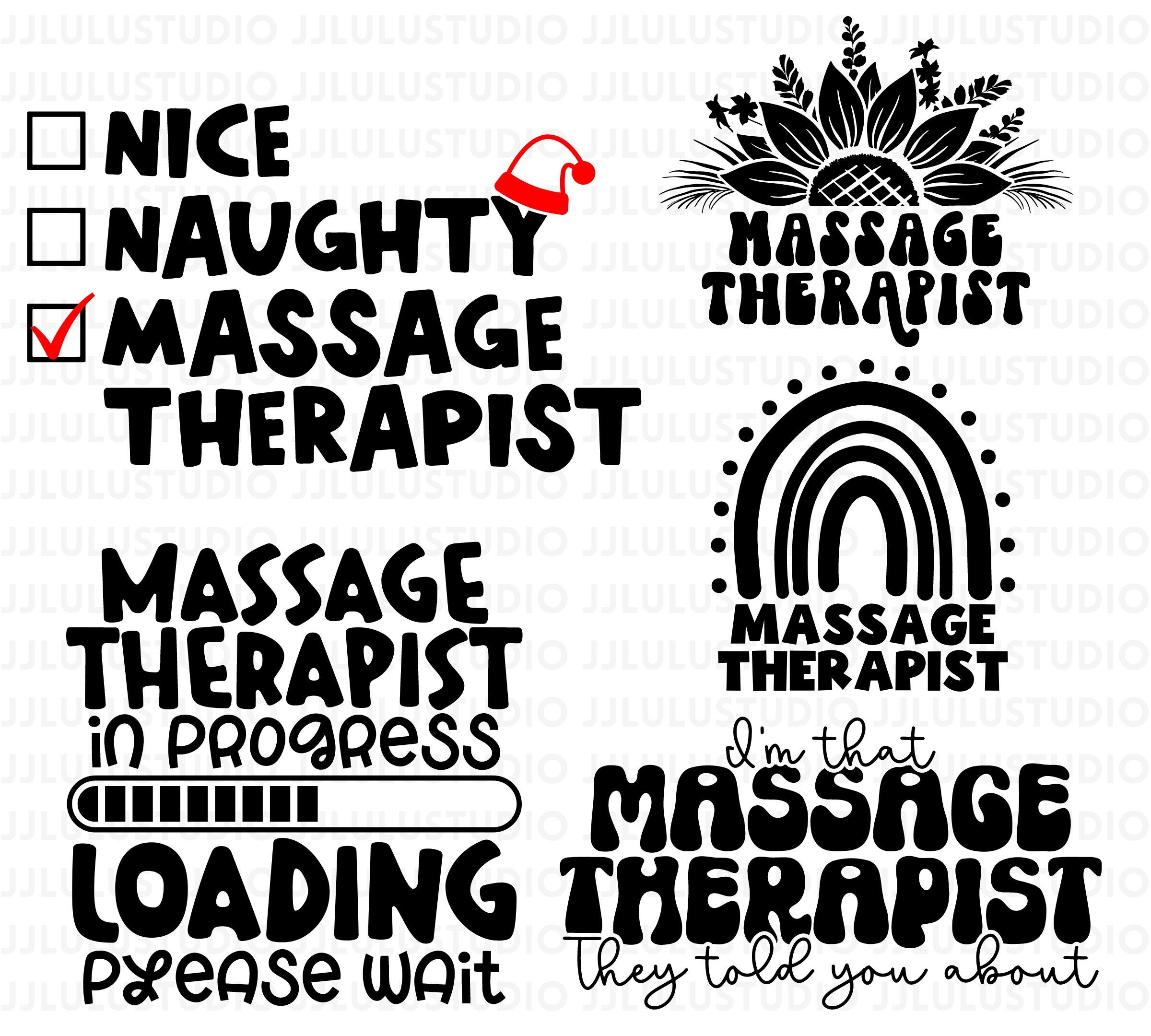 Massage Therapist Svg Bundle Massage Therapy Svg Massage Therapist Shirt Svg Certified