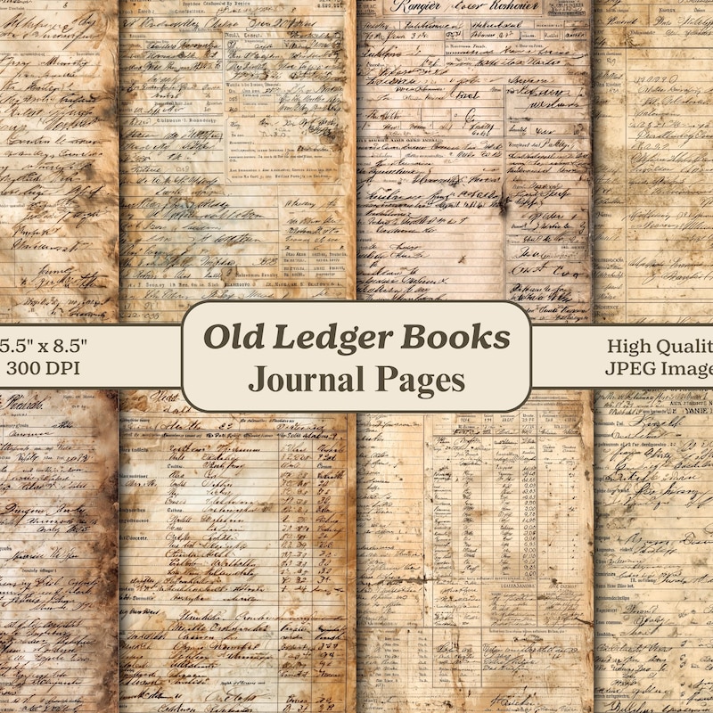 Antique Ledger Paper - Etsy