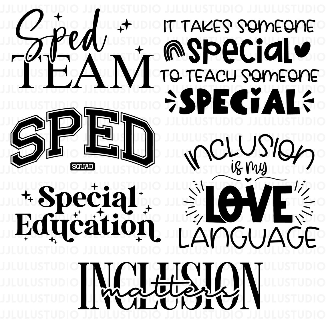 Sped Teacher Svg Bundle, Special Education Svg Bundle, Sped Shirt Svg ...