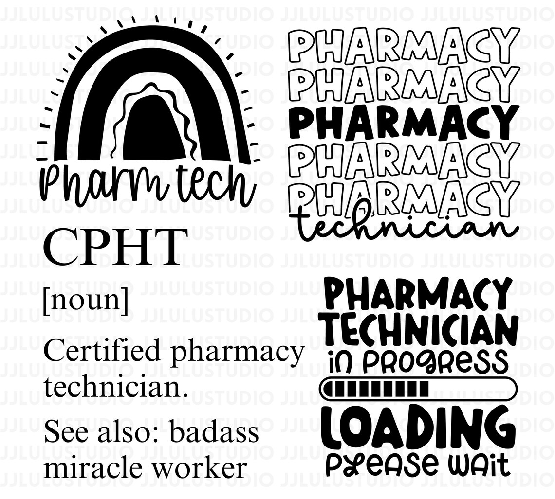 Pharmacy Tech Svg Bundle, Pharmacy Technician Svg, Pharm Tech Shirt Svg ...