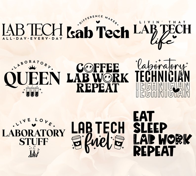 Lab Tech Svg Png Bundle, Laboratory Technician Svg, Lab Tech Shirt ...