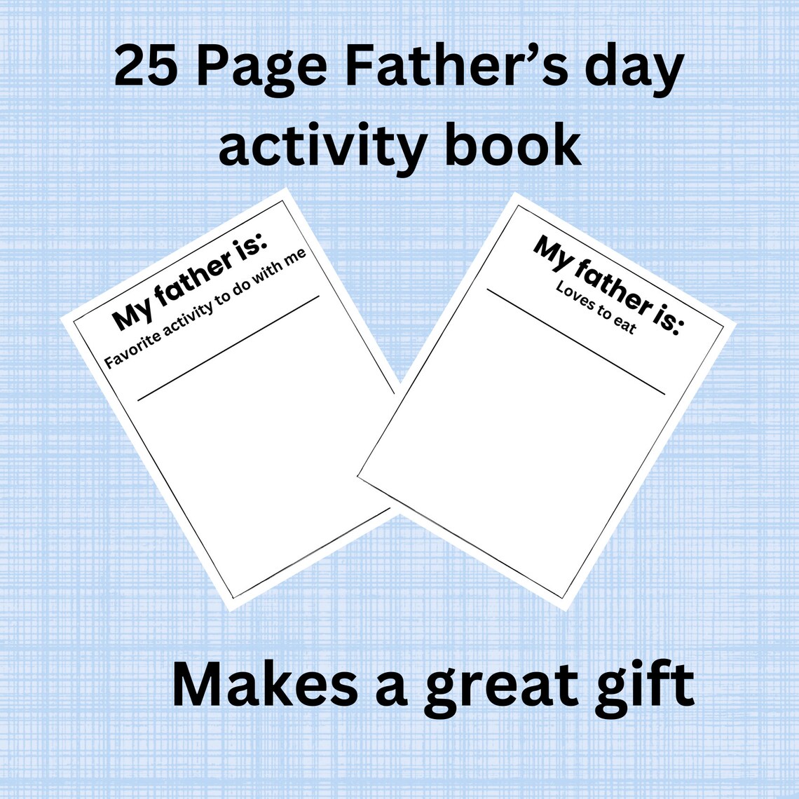 Father's Day Activity Book Printable Father's Day Activity Book Digital ...