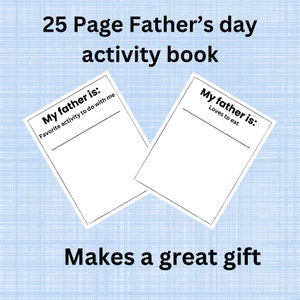 Father's Day Activity Book Printable Father's Day Activity Book Digital ...