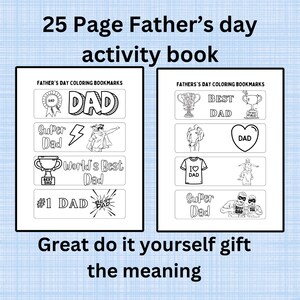 Father's Day Activity Book Printable Father's Day Activity Book Digital ...