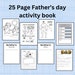 Father's Day Activity Book Printable Father's Day Activity Book Digital ...