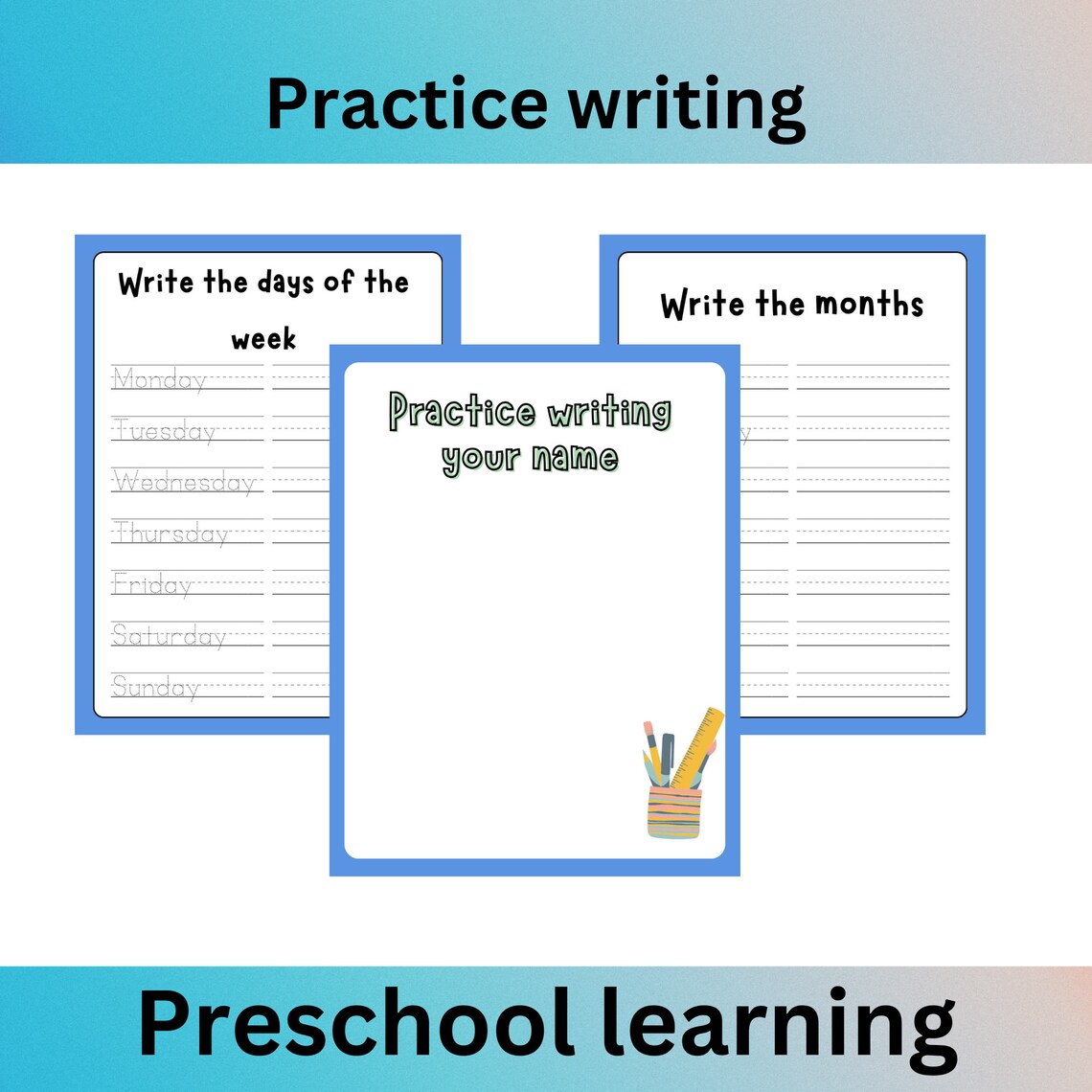 Preschool Curriculum Preschool Worksheet Preschool Activity ...
