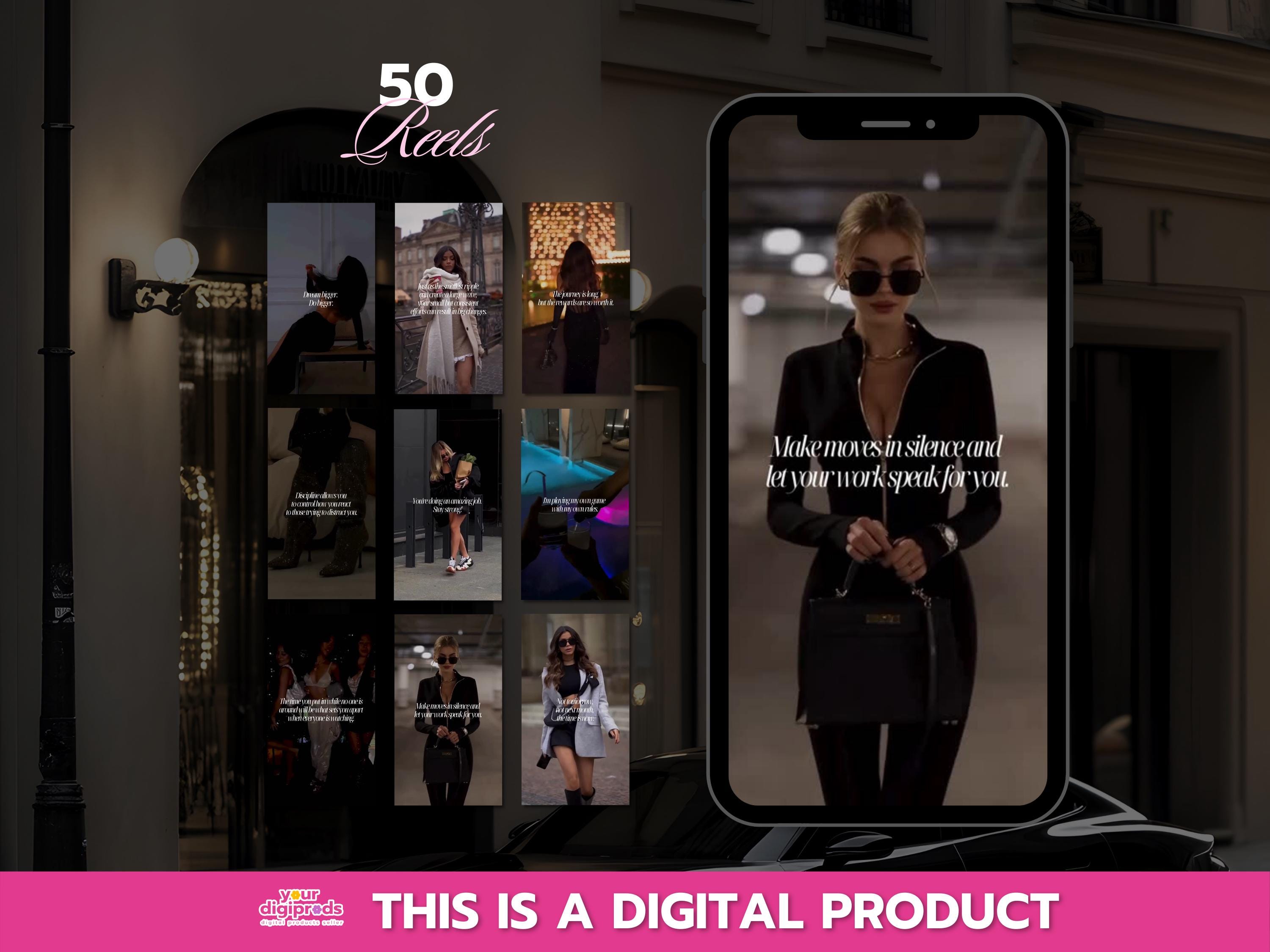 100 Hustling Mindset Reels and Posts Bundle Canva Templates PLR MRR ...