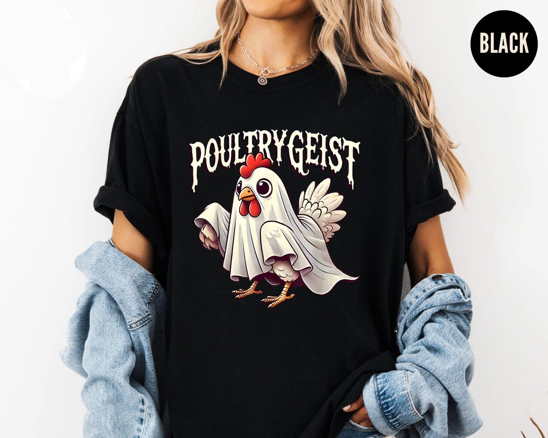 Poultrygeist PNG, Chicken Ghost Clipart, Funny Halloween Sublimation ...